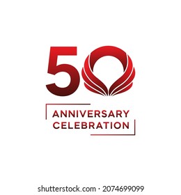 50th Anniversary Logo Template Vector Illustration Stock Vector ...