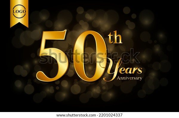 50th Anniversary Template Design Booklet Leaflet Stock Vector (Royalty ...