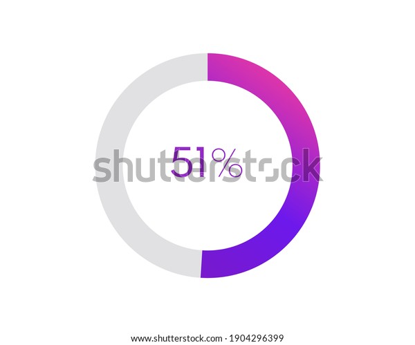 51 Percent Pie Chart Circle Diagram Stock Vector (Royalty Free ...