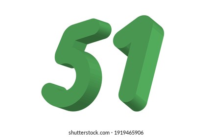 37 Simple Modern Green 3d Number Stock Vector (Royalty Free) 1918614710