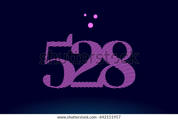 528 Number Digit Logo Pink Line 库存矢量图（免版税）642151957 | Shutterstock