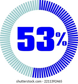 53 Percentage Round Pie Chart Economy Stock Vector (Royalty Free ...