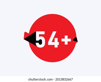 54 Plus Age Limit Icons 54 Stock Vector (Royalty Free) 2013832667 ...