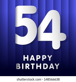 54 Years Anniversary Stock Vector (Royalty Free) 148566638 | Shutterstock