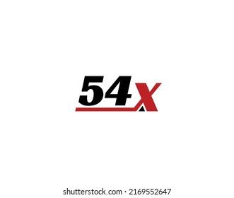 54x X54 Initial Letter Logo Stock Vector (Royalty Free) 2169552647 ...