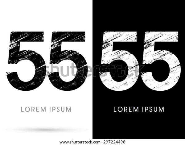 55 Font Grunge Destroy Graphic Vector Stock Vector (Royalty Free ...
