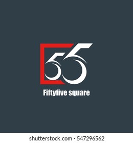 55 Number Logo Design Vector Element Stock Vector (Royalty Free ...