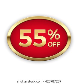 55 Off Vector Badge Gold Stock Vector (Royalty Free) 423987259 ...