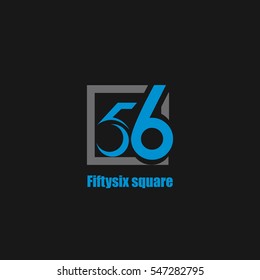 56 Number Logo Design Vector Element Stock Vector (Royalty Free ...