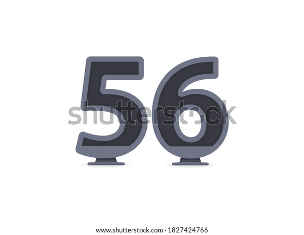 56 Vector Number Design Logo Brand Stock Vector (Royalty Free ...