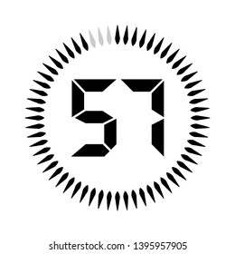 37 Minutes Seconds Stopwatch Vector Icon Stock Vector (Royalty Free ...