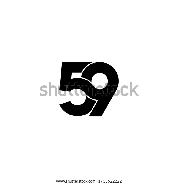 59 Letter Original Monogram Logo Design Stock Vector (Royalty Free ...