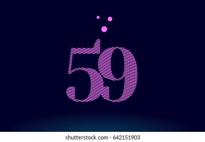 50 Number Digit Logo Pink Line Stock Vector (Royalty Free) 642152509 ...