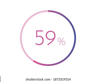 59 Percent Circle Chart Symbol 59 Stock Vector (Royalty Free ...