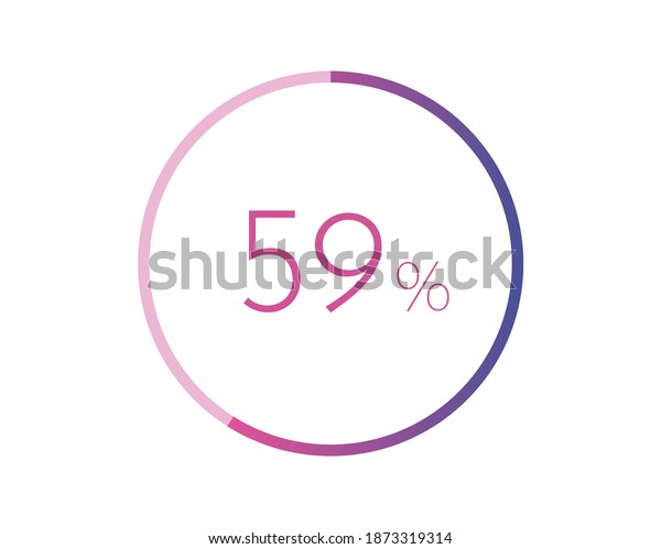 59 Percent Circle Chart Symbol 59 Stock Vector (Royalty Free ...