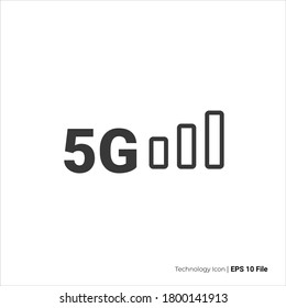 5g Bars Signal Icon 5g Bars Stock Vector (Royalty Free) 1800141913 ...