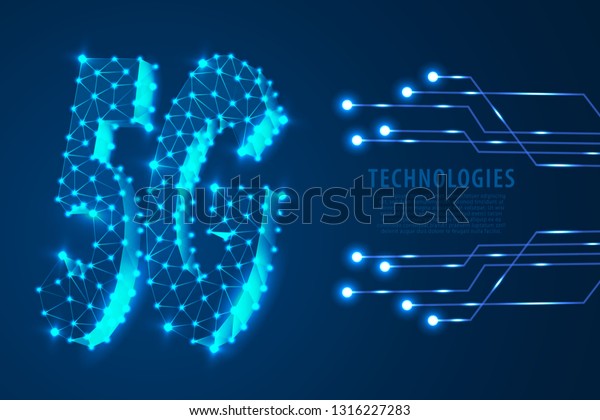 5g Global Network Technology Background Vector Stock Vector (Royalty ...