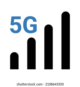 5g Mobile Network Signal Icon Simple Stock Vector (Royalty Free ...