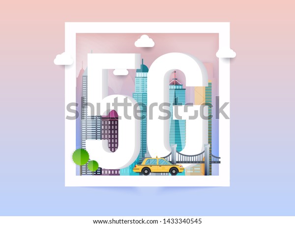 5g Network Logo Smart City Vector Stock Vector (Royalty Free ...