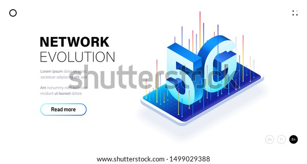 5g Network Wireless Technology Illustration Mobile Stock Vector ...