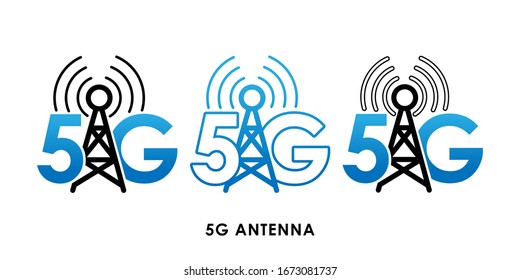 5g Router Icon Logo Vector Illustration Stock Vector (Royalty Free ...