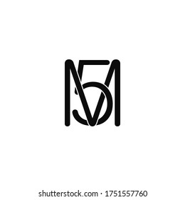 5m Letter Original Monogram Logo Design Stock Vector (Royalty Free ...