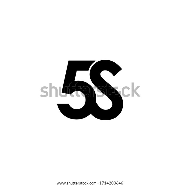 5s 문자 원본 고정 로고 디자인 스톡 벡터(로열티 프리) 1714203646 | Shutterstock