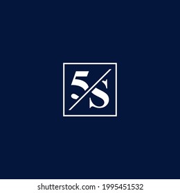 5s Simple Minimalist Logo Design Stock Vector (Royalty Free) 1995451532 ...