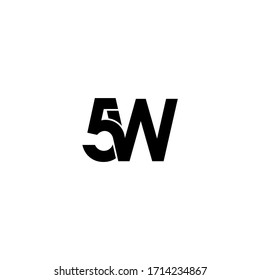 Letter Aw Logo Icon Design Template Stock Vector (Royalty Free ...
