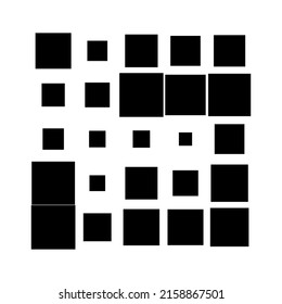 5x5 Cube Square Geometric Arrangement Square Stock Vector (Royalty Free ...