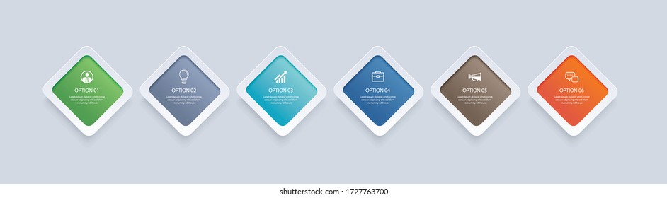 6 Infographics Rectangle Paper Index Data Stock Vector (Royalty Free) 1727763700 | Shutterstock