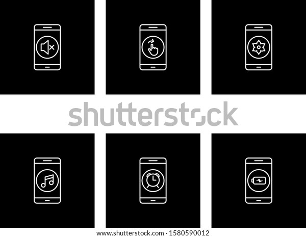 6 Mobile Apps Icons Personal Commercial Stock Vector (Royalty Free ...