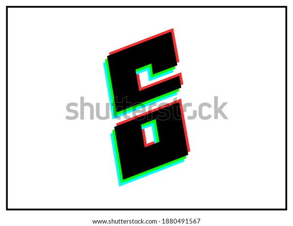 6 Number Font Vector Desing Logodynamic Stock Vector (Royalty Free ...