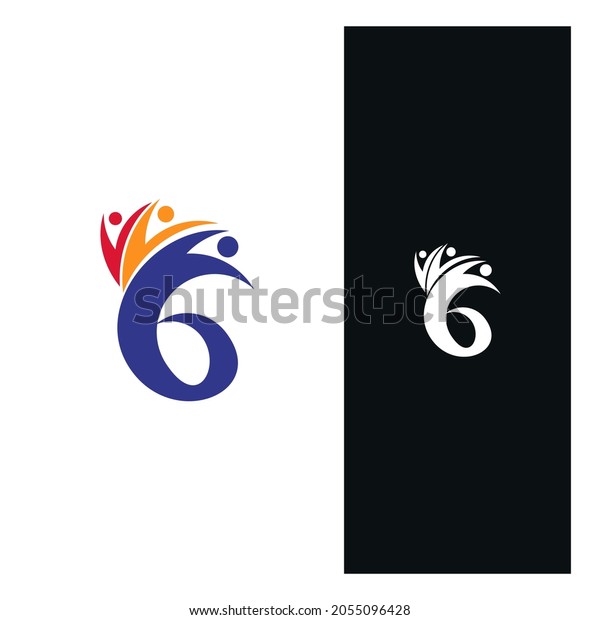 6 Number Vman Logo Simple Unique Stock Vector (Royalty Free) 2055096428 ...