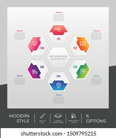 Five Sided Infographic Element Stock Vector (Royalty Free) 382270456