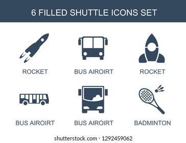 6 Shuttle Icons Trendy Shuttle Icons Stock Vector (Royalty Free ...