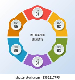 5 Steps Circle Chart Circle Infographic Stock Vector (Royalty Free ...