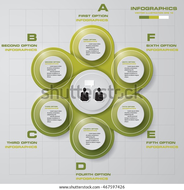 6 Steps Circle Infographics Diagram Vector Stock Vector (Royalty Free ...