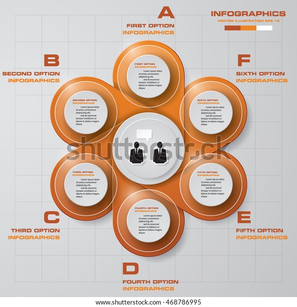6 Steps Circle Infographics Diagram Vector Stock Vector (Royalty Free ...