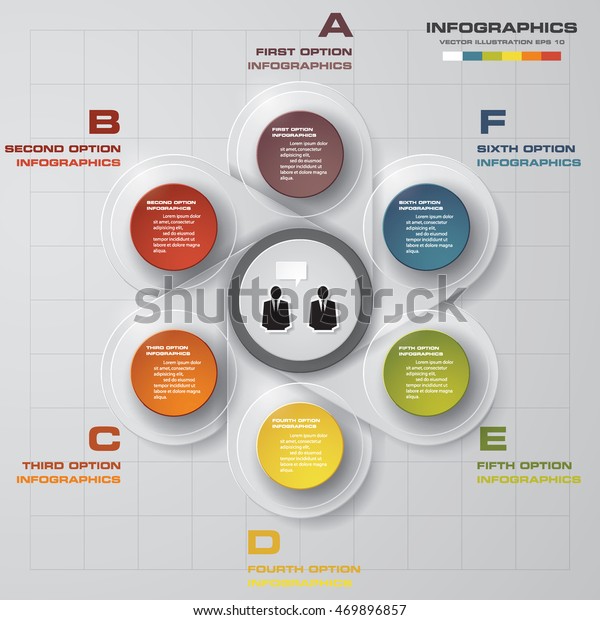 6 Steps Circle Infographics Diagram Vector Stock Vector (Royalty Free ...