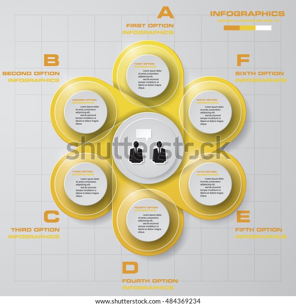 6 Steps Circle Infographics Diagram Vector Stock Vector (Royalty Free ...