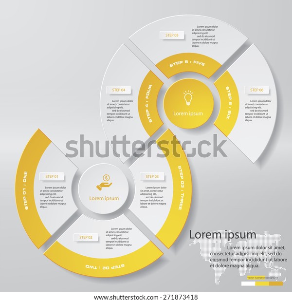 6 Steps Number Banners Templategraphic Website Stock Vector (Royalty ...