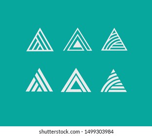 6 Triangles Logo Symbol Design Stock Vector (Royalty Free) 1499303984 ...