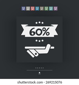60 Label Icon Stock Vector (Royalty Free) 269215076 | Shutterstock