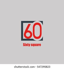 60 Number Logo Design Vector Element Stock Vector (Royalty Free ...