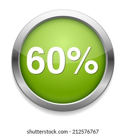 60 Percent Icon Stock Vector (Royalty Free) 212576767 | Shutterstock