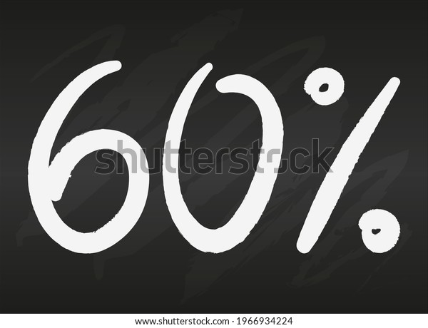 60 Sixty Five Percent Sign On Stock Vector (Royalty Free) 1966934224 ...