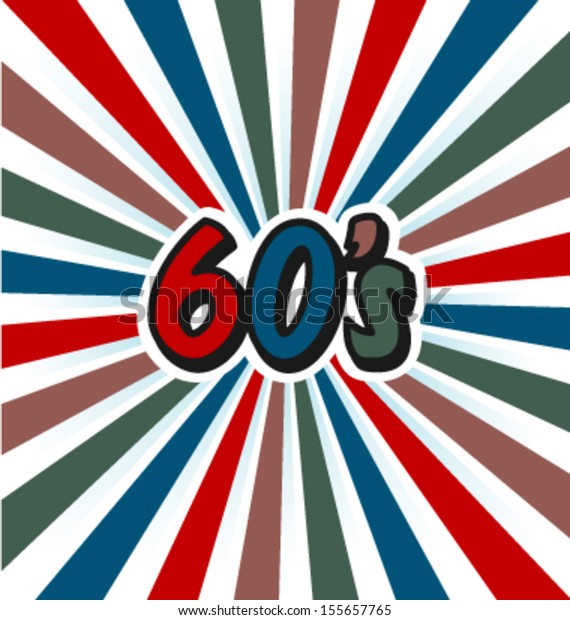 60s Vector Vintage Art Background Stock Vector (Royalty Free) 155657765 ...