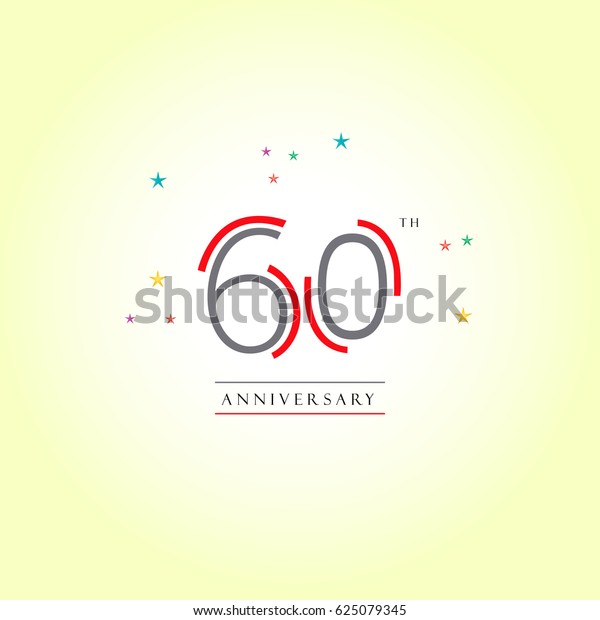 60th Anniversary Logo Symbol Vector Element Stock Vector (Royalty Free ...