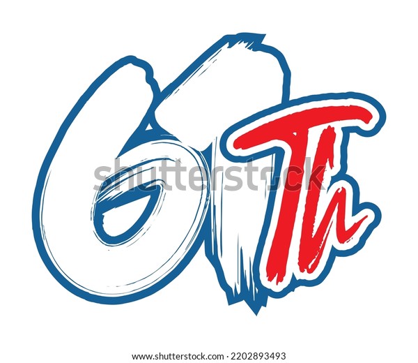 61th Ordinal Number Counting Vector Art Stock Vector (Royalty Free ...